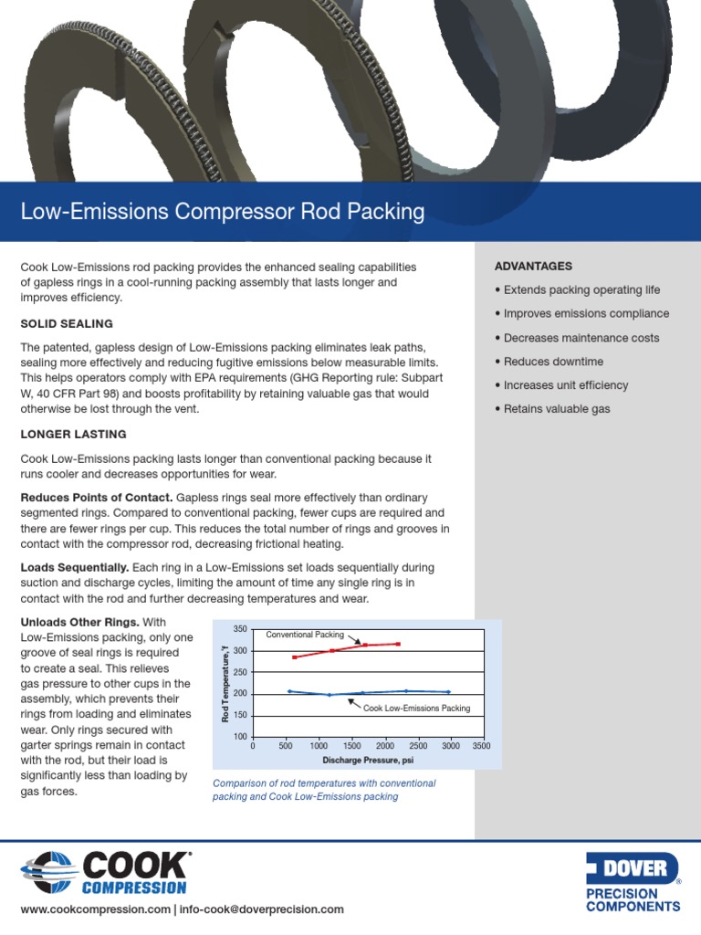 CCO Low Emissions Rod Packing Prod. Lit. - EN US - 022619 | PDF | Gases ...