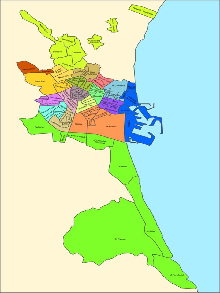 Mapa Barrios Valencia | PDF