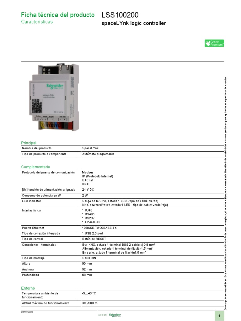 spaceLYnk LSS100200 | PDF | Transmisión de datos | Ingeniería Informática
