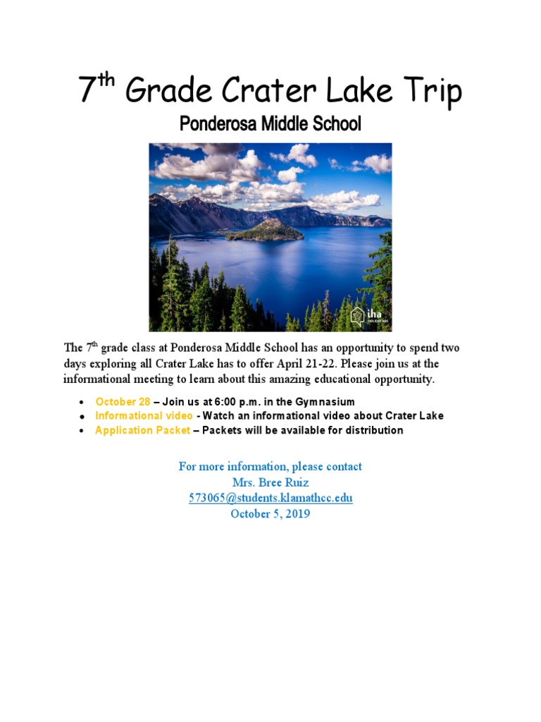 Edu133 - Field Trip Information | PDF