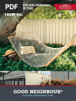 Colorbond Steel Fence Installation Guide | PDF | Materials