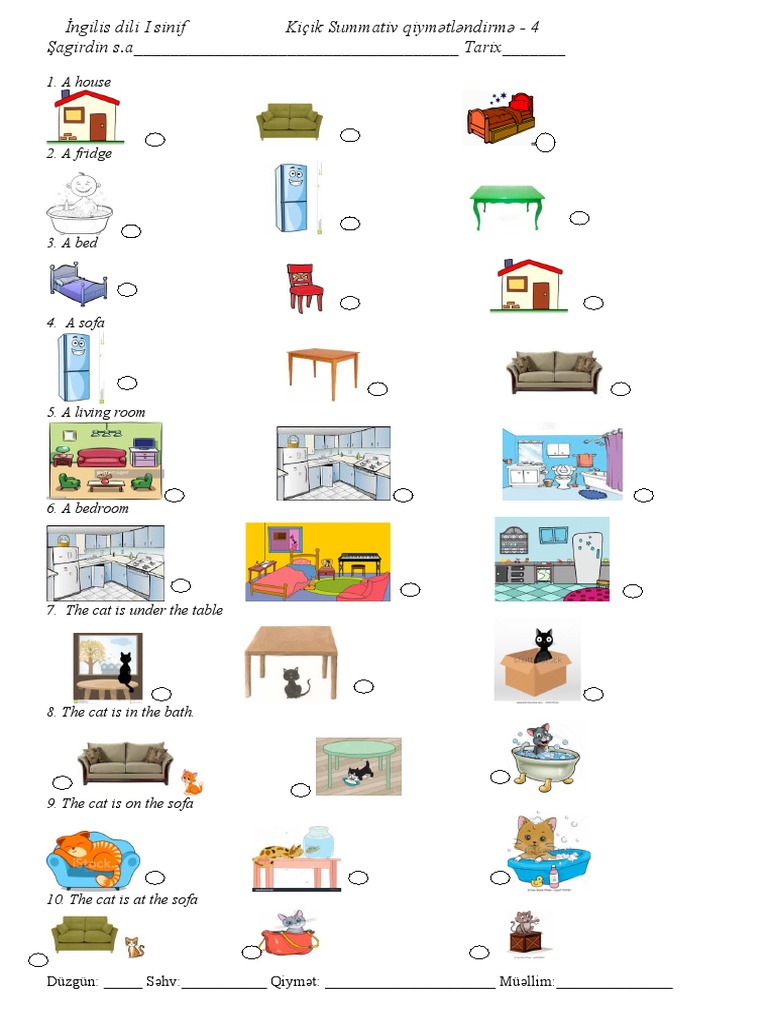 Grade 1 KSQ - Uni̇t 5. My House | PDF