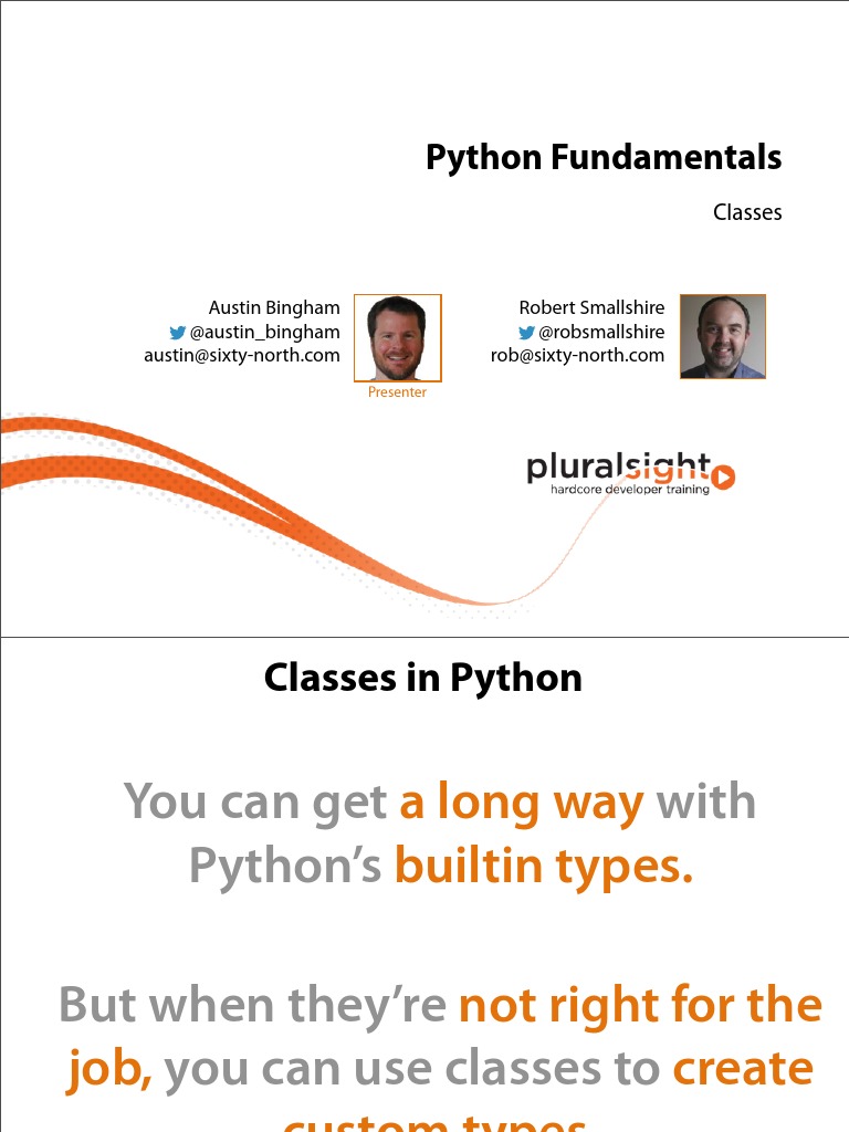 Defining Custom Types in Python: An Introduction to Classes | PDF ... Defining Custom Types in Python: An Introduction to Classes | PDF ...