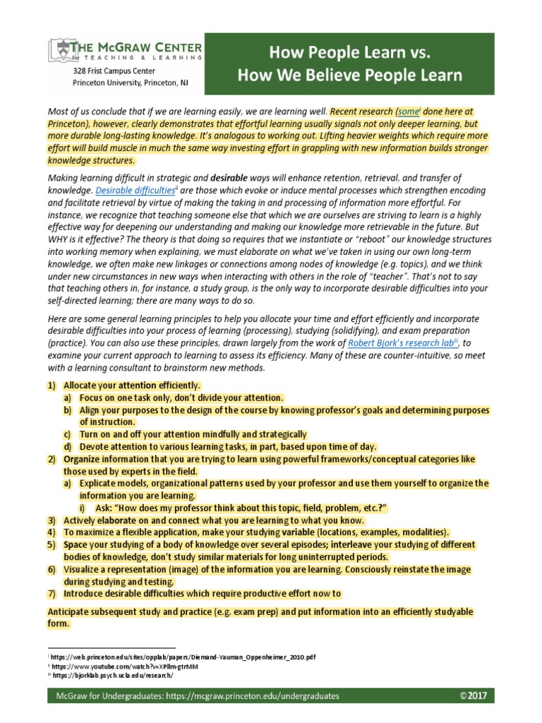 How People Learn | PDF | Attention | Learning