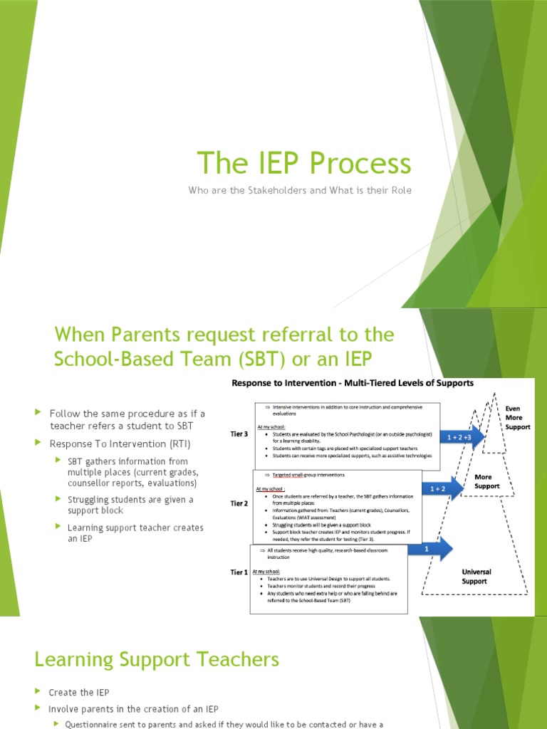 The IEP Process: Who Are The Stakeholders and What Is Their Role | PDF ...