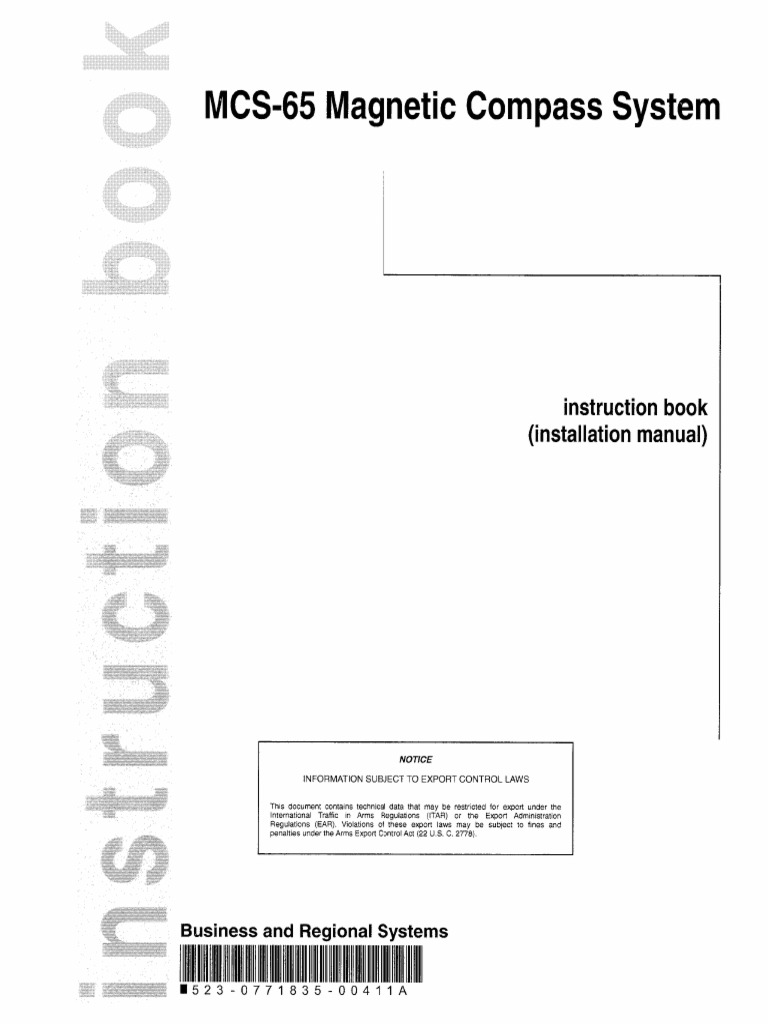 Installation Manual for the MCS-65 Magnetic Compass System | PDF ...