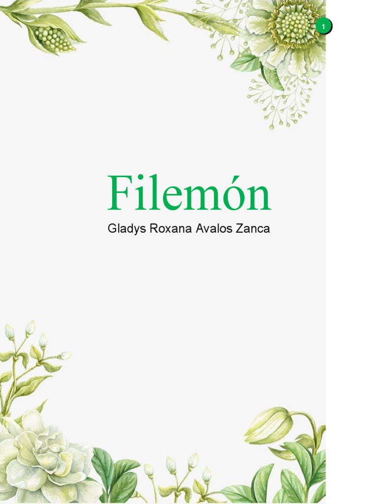 Filemon | PDF | Pablo el apóstol | Jesús