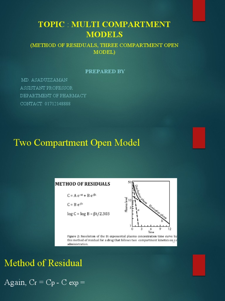 Three Compartment Open Model | PDF | Science & Mathematics
