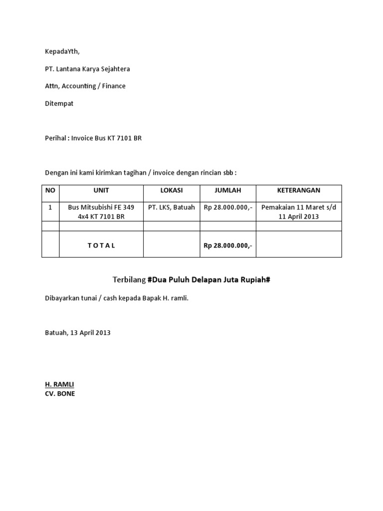 Invoice Bis | PDF