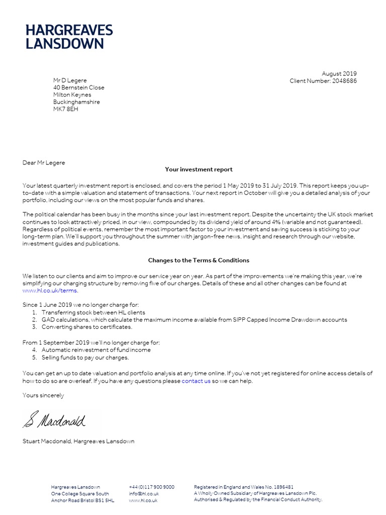 Summer 2019 - Investment Report PDF | PDF | Valuation (Finance) | Investing