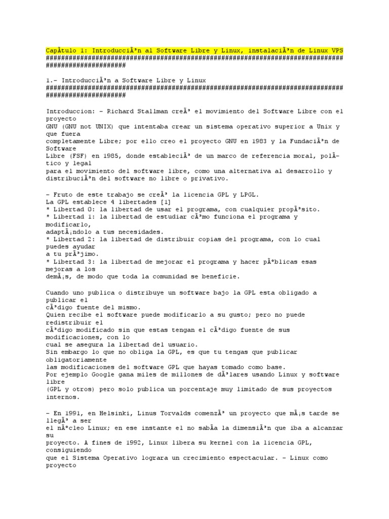 Curso Linux Basico - Avanzado | PDF | Software libre | Distribución de Linux