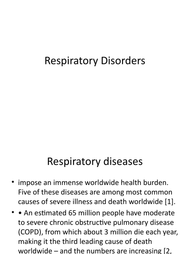 Global Impact of Respiratory Disorders | PDF | Respiratory Diseases ...