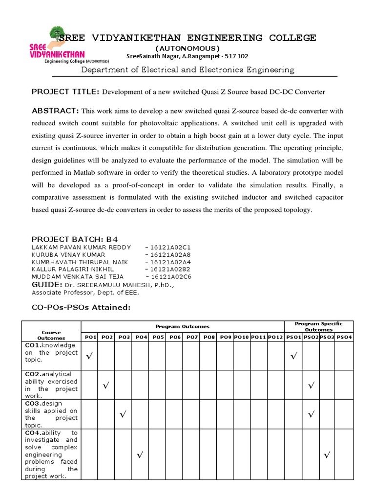 CO-PO Attainment - Sample PDF | PDF | Engineering