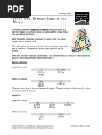 Basic Conversion Chart | PDF | Wellness