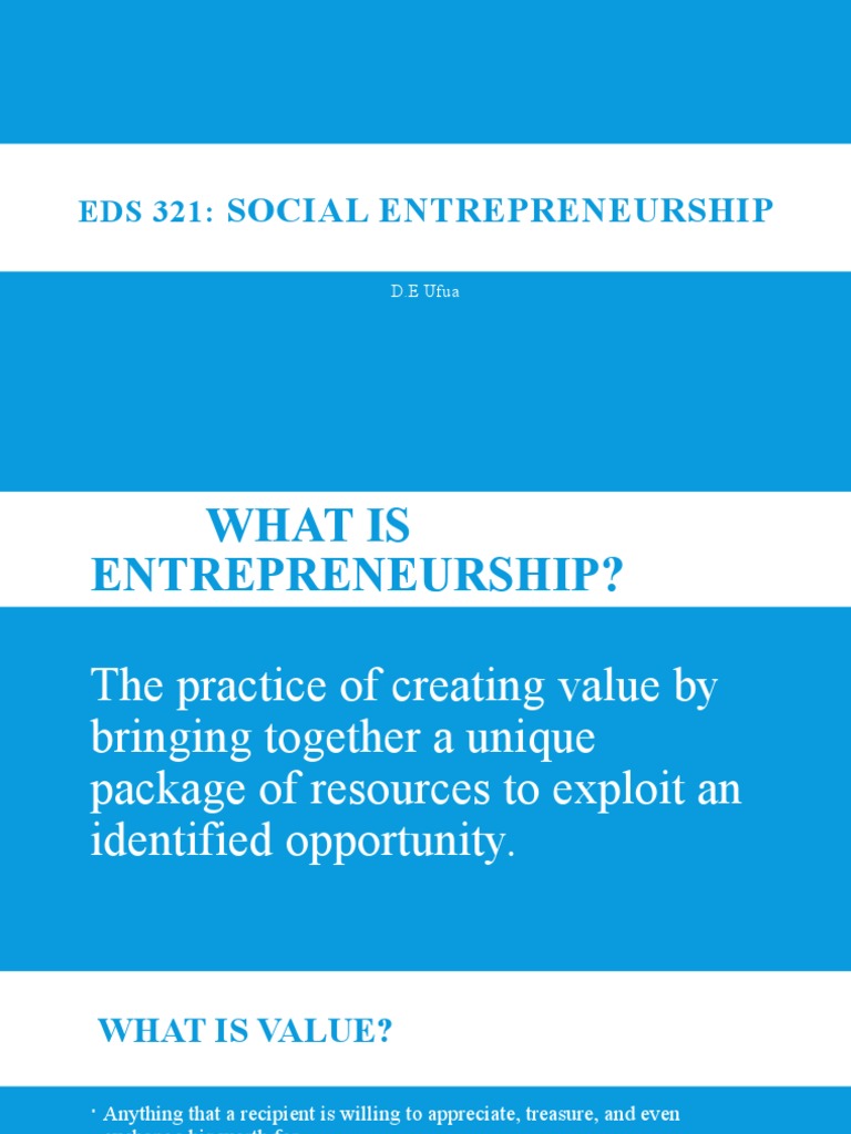Social Entrepreneurship | PDF | Social Entrepreneurship | Entrepreneurship