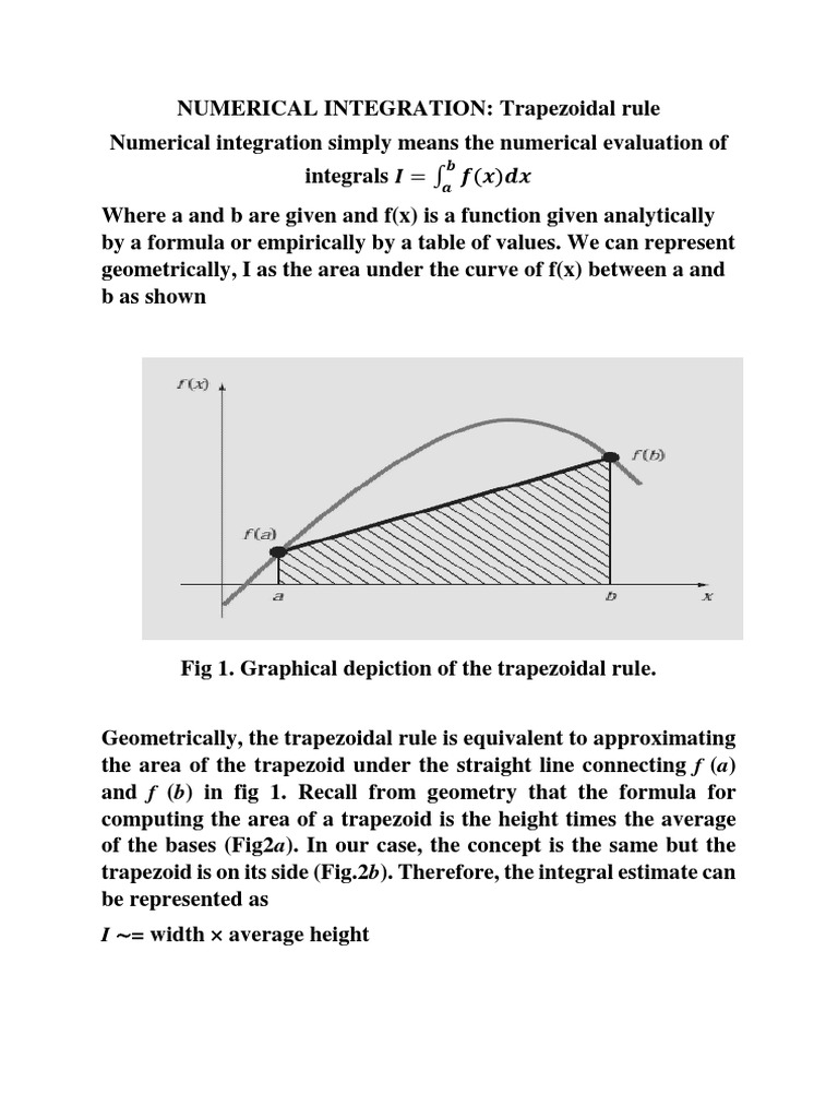 Numerical Integration | PDF | Integral | Numerical Analysis