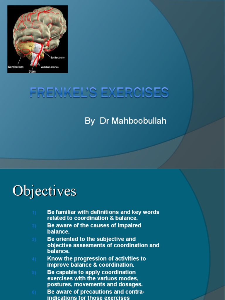 Frenkel Ex | PDF | Balance (Ability) | Anatomical Terms Of Motion