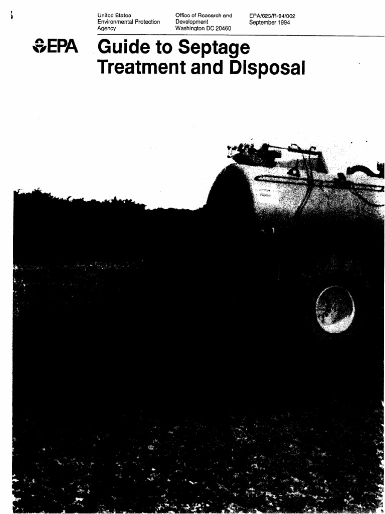 Guide to Septage Treatment Options | PDF | Sewage Treatment | Compost