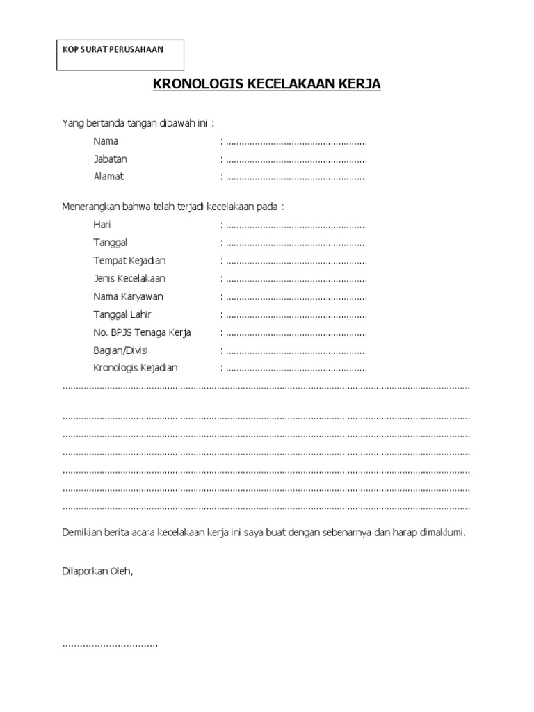 Kronologis Kejadian | PDF