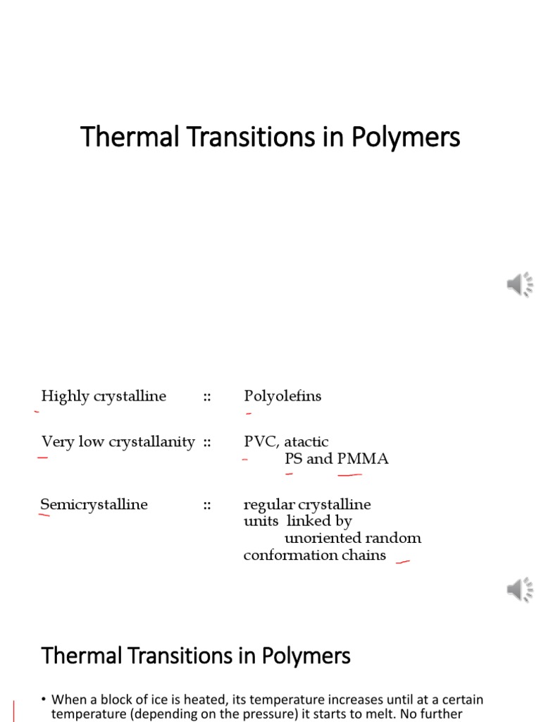 Thermal Transitions in Polymers: Tg, Tm, and States | PDF | Polymers ...