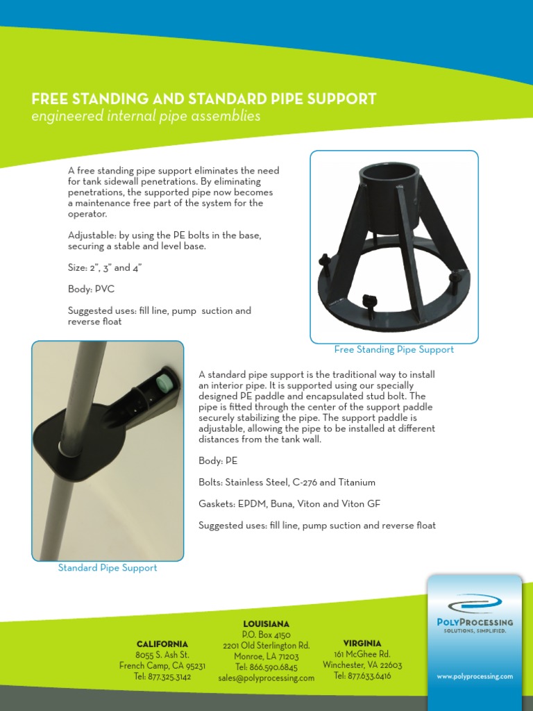 Pipe Support Options | PDF | Pipe (Fluid Conveyance) | Pump