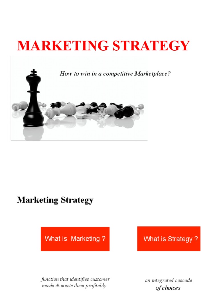 Session1 - Introduction To Marketing Strategy | PDF | Marketing ...