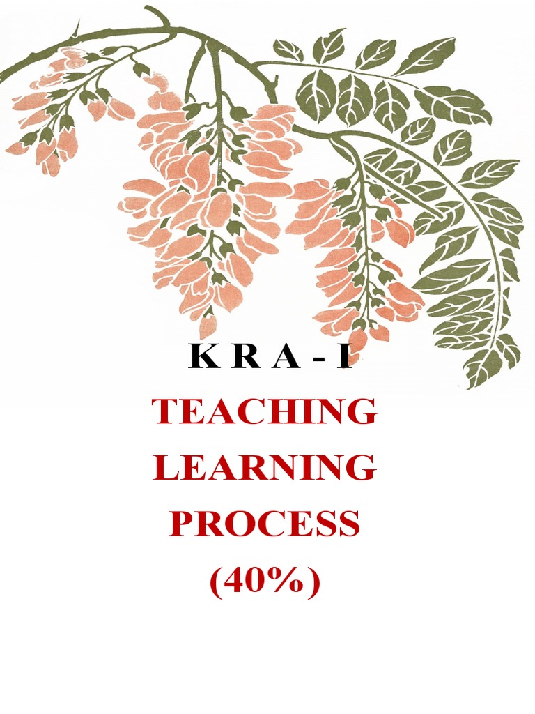 Kra-I: Teaching Learning Process (40%) | PDF