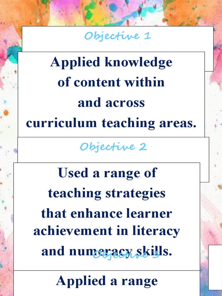 Applied Knowledge of Content Within and Across Curriculum Teaching ...