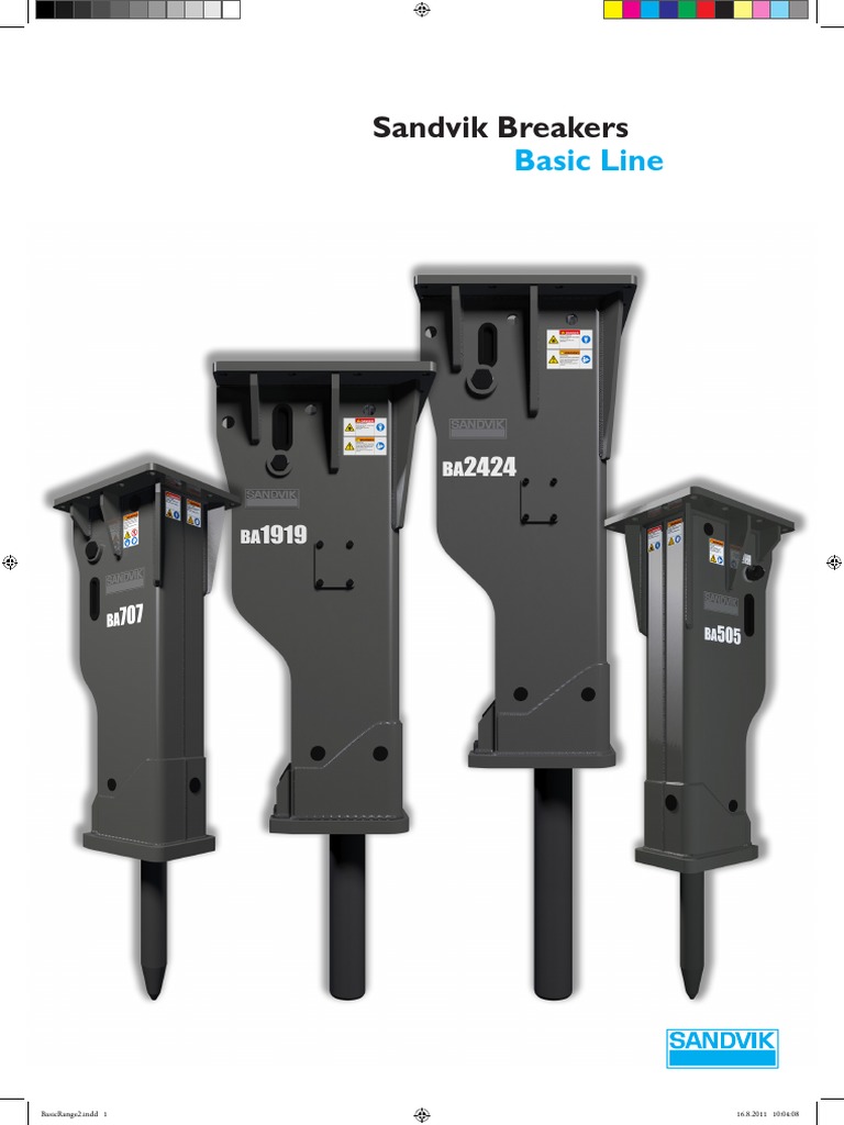 Basic Line: Sandvik Breakers | PDF | Viscosity | Mechanical Engineering