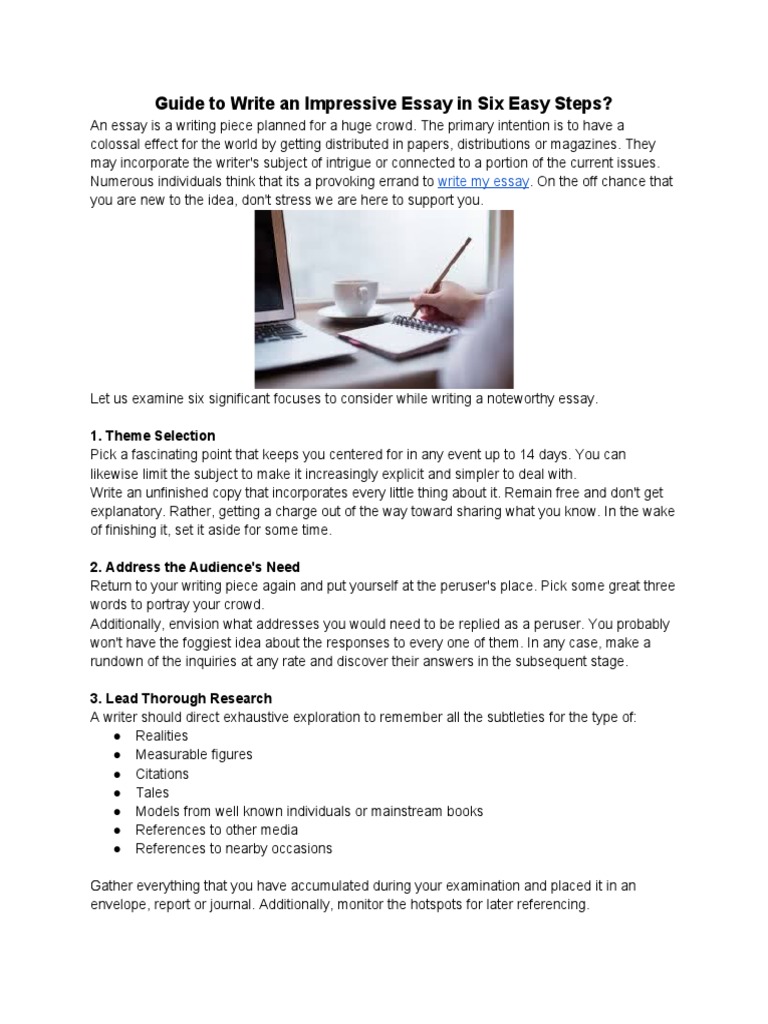 Guide To Write An Impressive Essay in Six Easy Steps? | PDF | Essays ...
