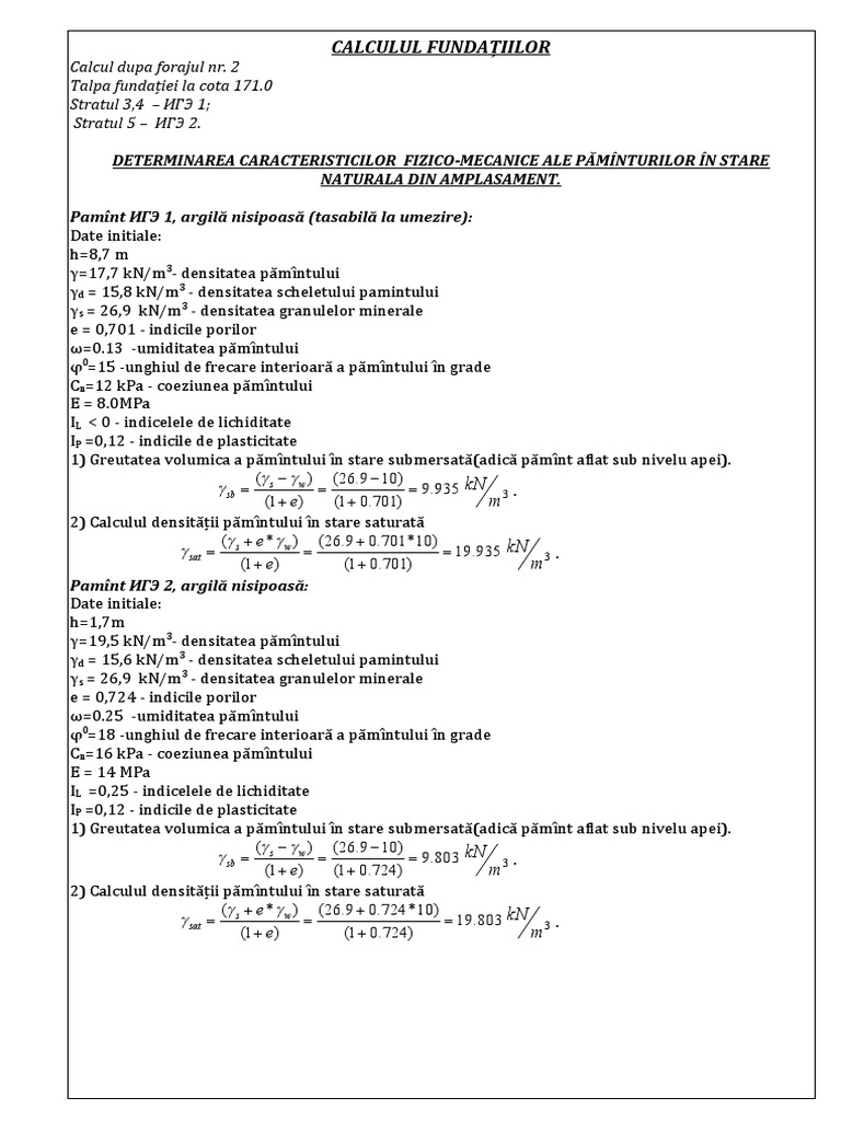Calculul Fundaţiilor | PDF