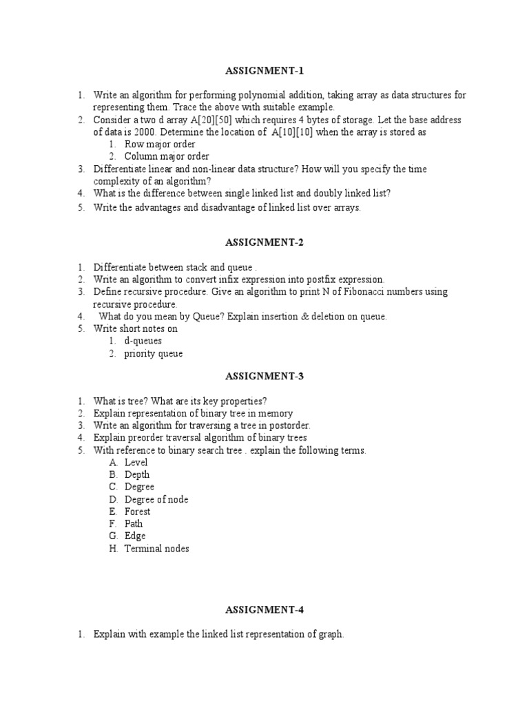 ASSIGNMENTS | PDF | Theoretical Computer Science | Combinatorics
