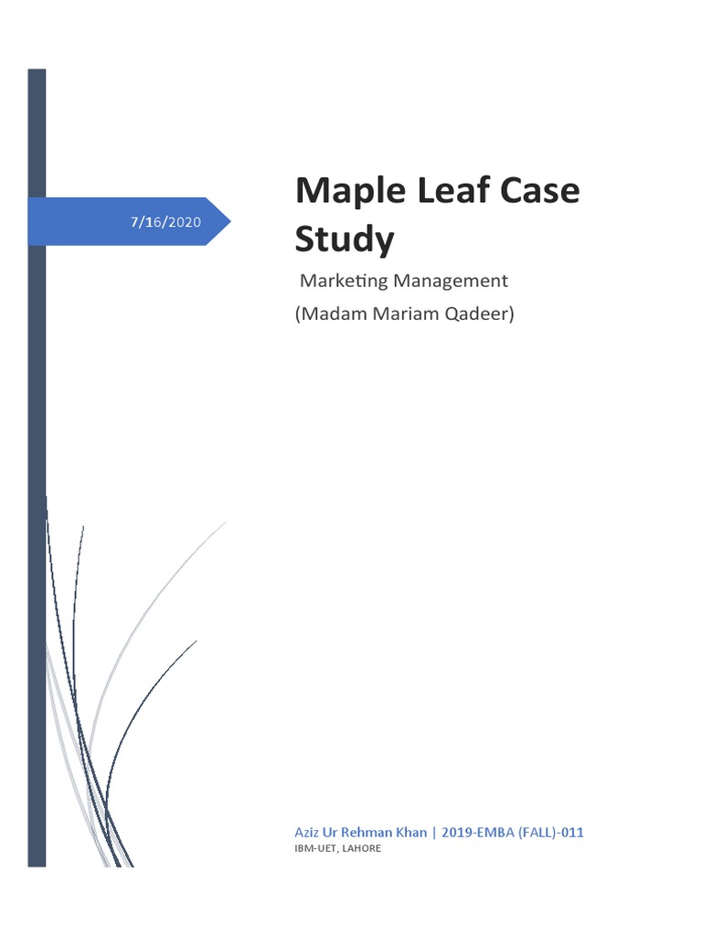 Maple Leaf Case Study Assignment | PDF | Value Chain | Economies