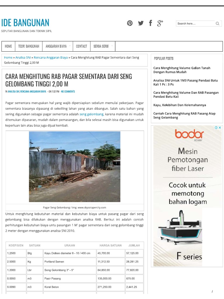 Rab Pagar Seng | PDF