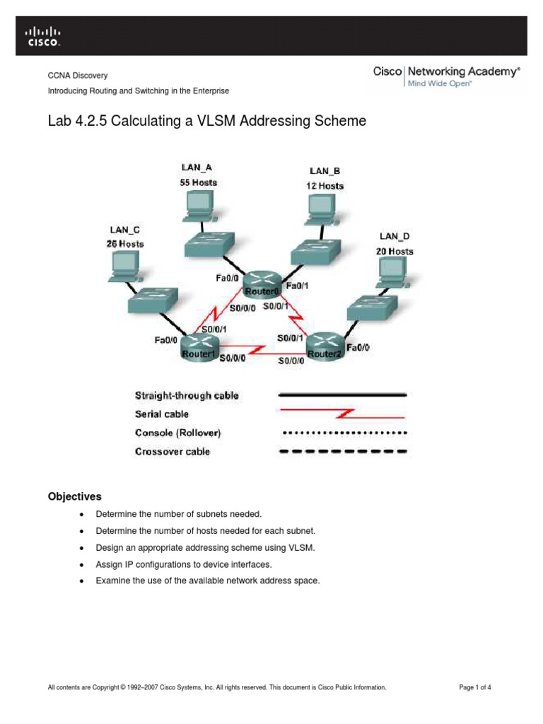 lab-VLSM-Sessional2 Lab Task PDF | PDF | Ip Address | Router (Computing)