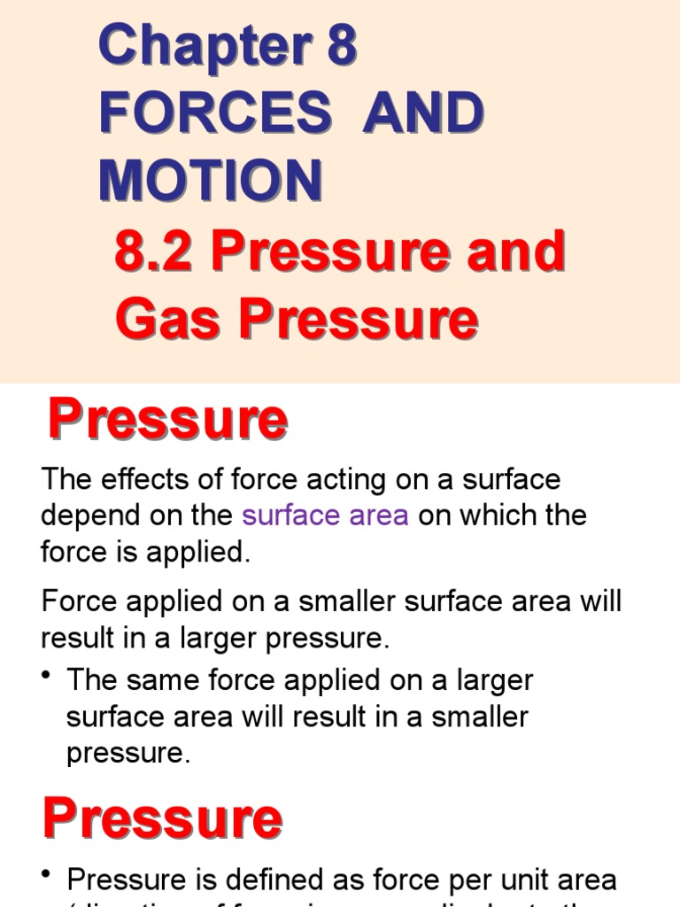 Understanding Gas Pressure Concepts | PDF | Pressure | Atmosphere Of Earth