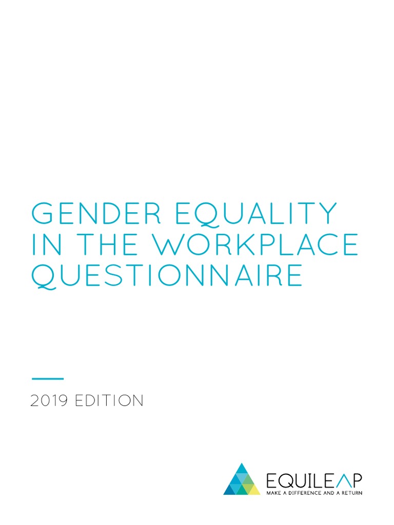 Gender Equality in The Workplace Questionnaire: 2019 EDITION | PDF ...