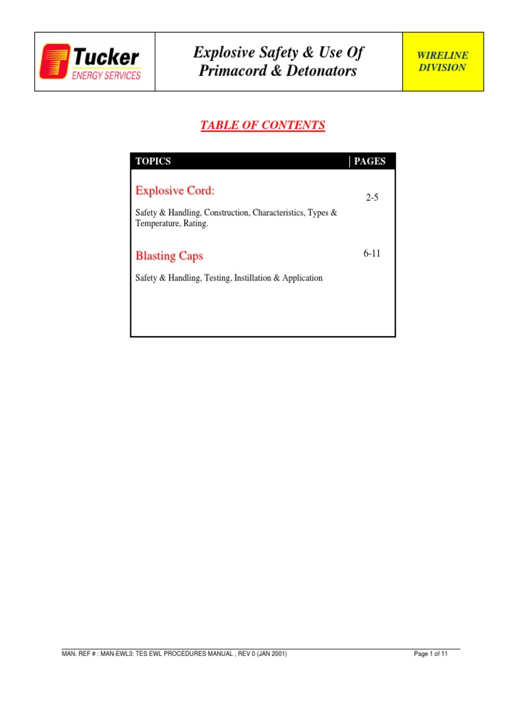 Primacord Safety and Usage Guide | PDF | Radio | Nature