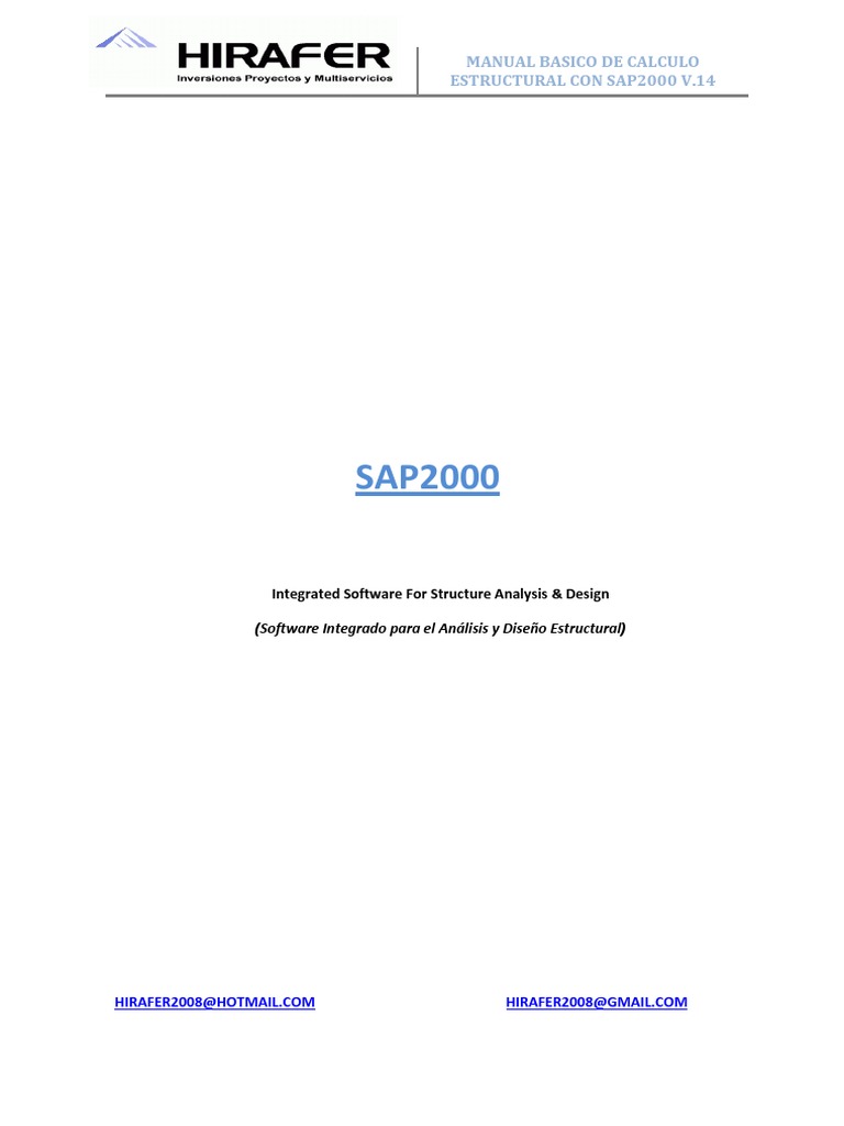 Manual Básico SAP2000 v. 14 PDF | Descargar gratis PDF | Sistema de ...