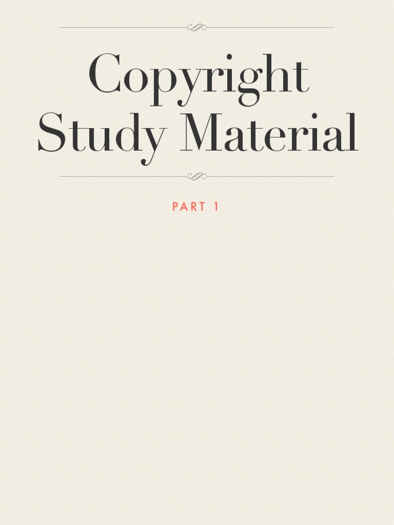 Understanding Copyright Rights | PDF | Copyright | Idea