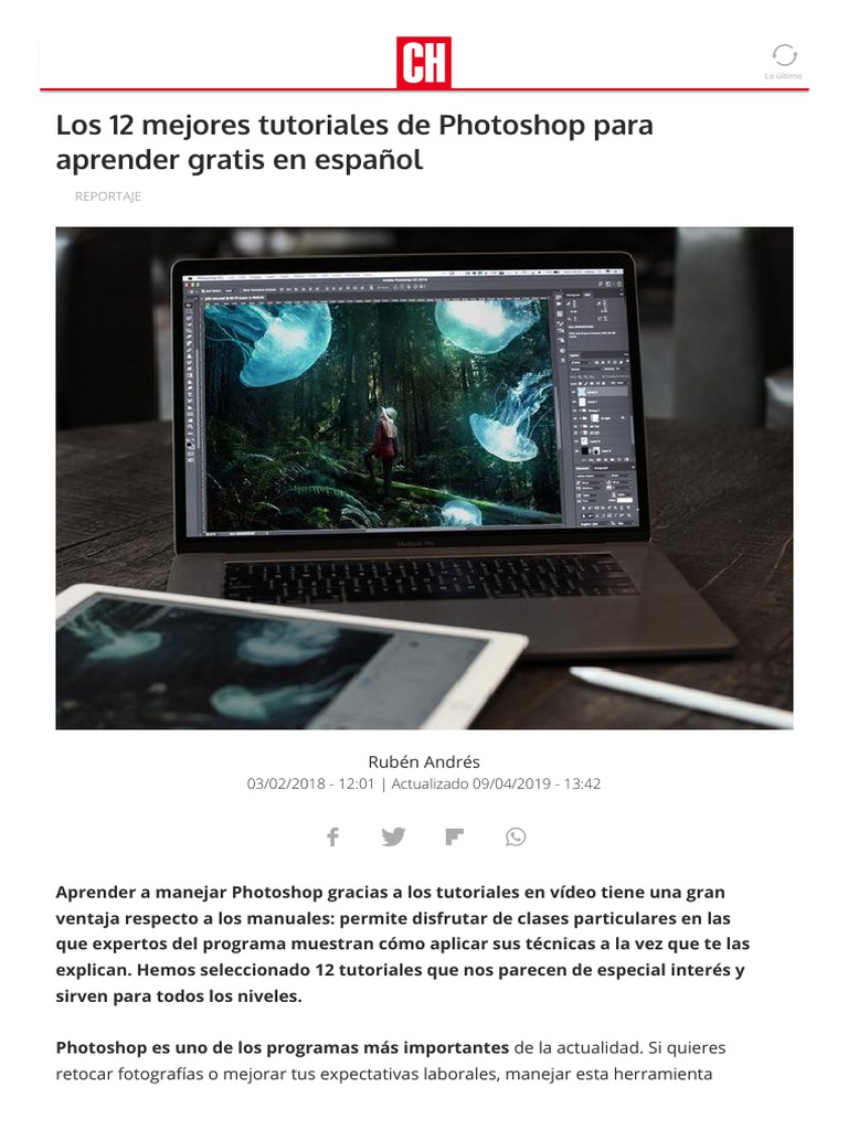 Los 12 Mejores Tutoriales de Photoshop para Aprender Gratis en Español ...