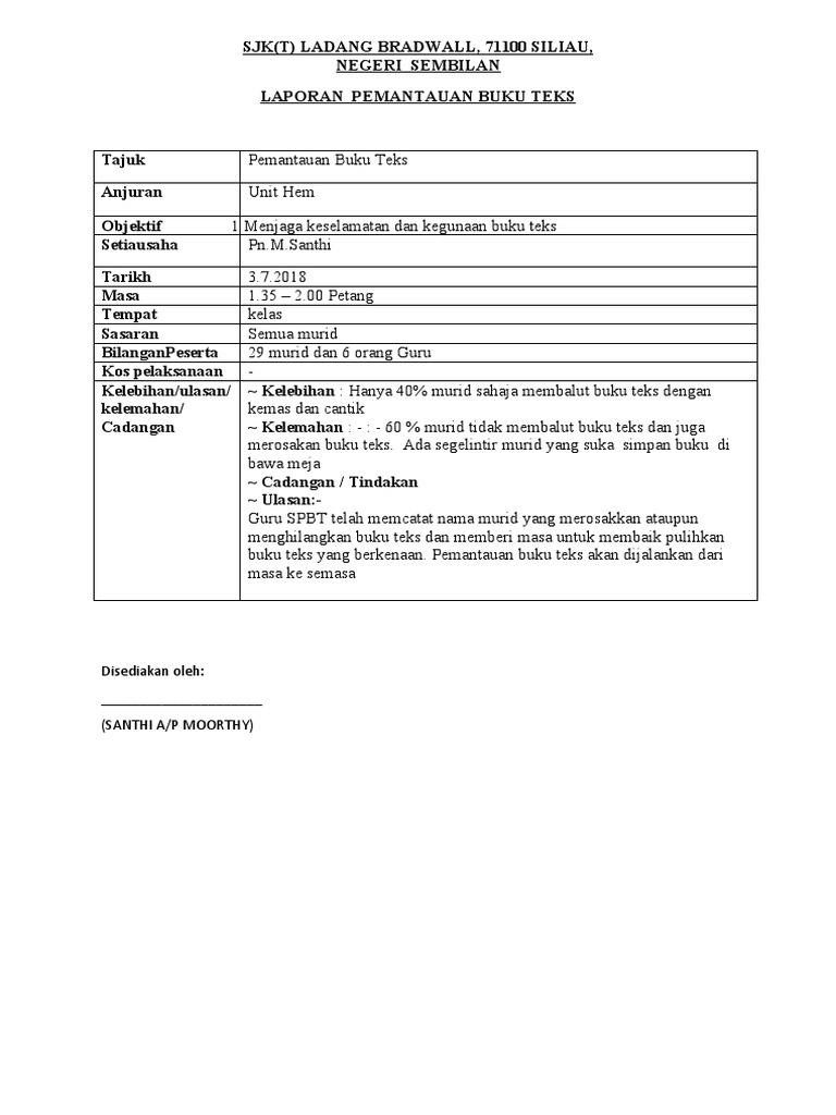 Laporan Buku Teks | PDF