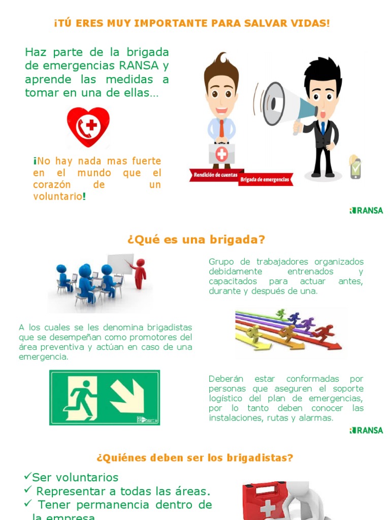 Importancia de ser Brigadista de Emergencia | PDF | Crecimiento ...