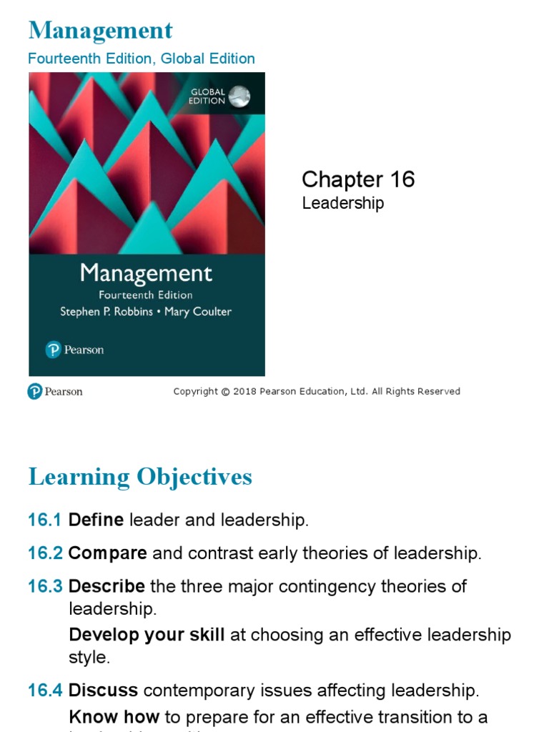 Management: Fourteenth Edition, Global Edition | PDF | Leadership ...