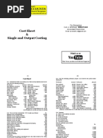 Cost Sheet Format and Examples | PDF | Expense | Cost