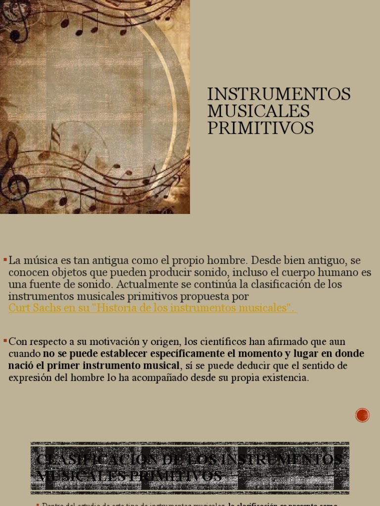 Instrumentos Primitivos | PDF | Instrumentos musicales | Instrumentos ...