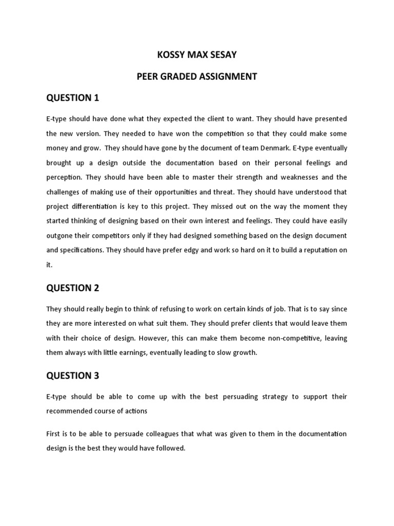 PEER GRADED ASSIGNMENT (1) | Strategic Management | Leadership