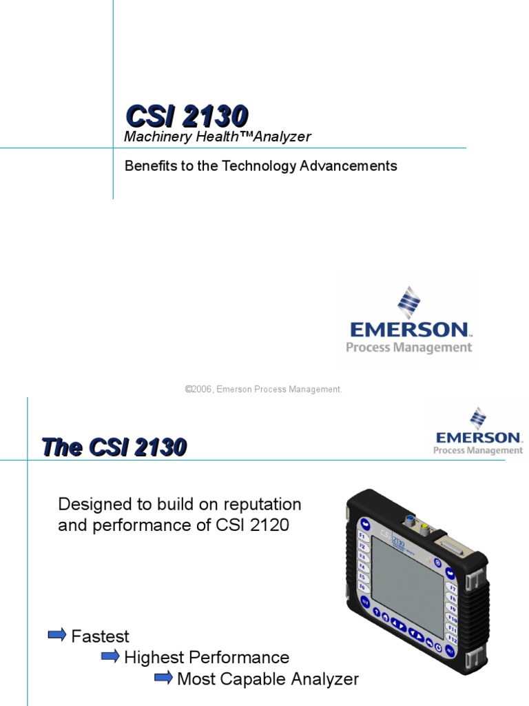 CSI 2130 CSI 2130: Machinery Health™Analyzer | PDF | Electronic ...