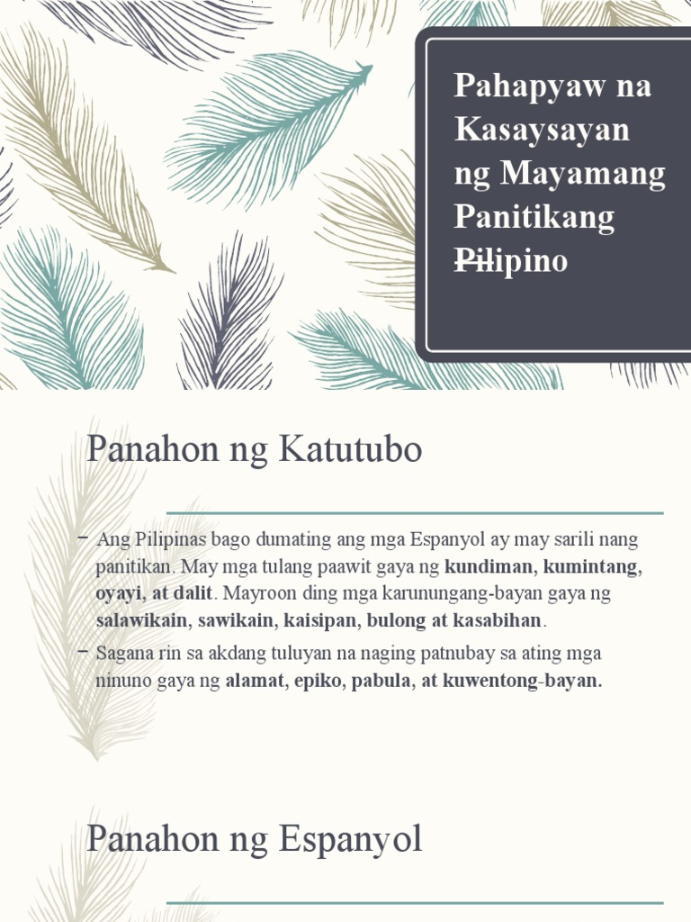 2 - Pahapyaw Na Kasaysayan NG Mayamang Panitikang Pilipino | PDF