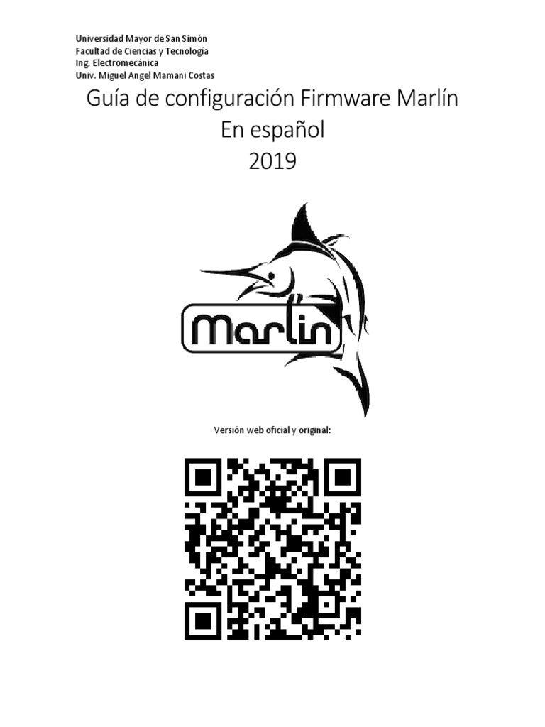 Guia de Configuración Marlin Firmware PDF | PDF | Archivo de ...